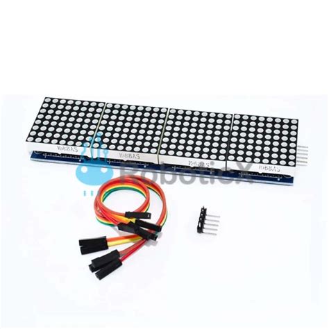 max7219 led dot matrix 4 in 1 display module roboticx