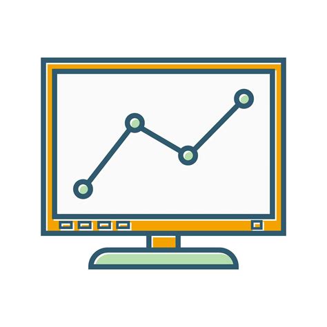 Graph Line Screen Vector Icon 28304212 Vector Art At Vecteezy
