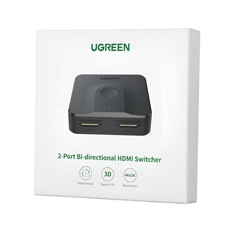 Ugreen Cm217 50966 2 In 1 Bi Directional 4k Hdmi Switcher Black Naxlav Com