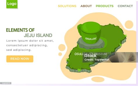 제주도 방문 페이지 템플릿의 요소 랜드마크 오설록 차 박물관으로 한국 여행 개념에 대한 스톡 벡터 아트 및 기타 이미지 개념 건축 겨울나무 Istock