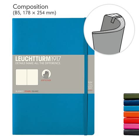 Leuchtturm Classic Softcover Notebooks Composition B5 • Colemans