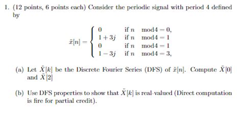 Solved Points Points Each Consider The Periodic Chegg