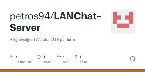 Github Petros Lanchat Server A Lightweight Lan Chat Gui Platform