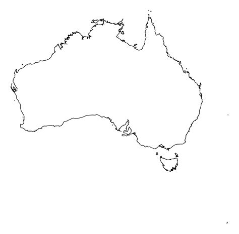 Australia Outline Map Australia Map