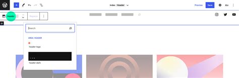 how to customize the header in wordpress new site editor ainoblocks blog