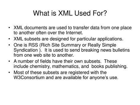 Ppt Introduction To Xml Extensible Markup Language Powerpoint