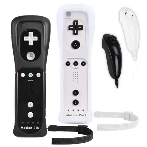 Techken Motion Plus Wii Controller 2 Packs With Nunchucks Wii Remote Controller Techken Motion Plus Wii Controller 2 Packs With Nunchucks Wii Remote Controller