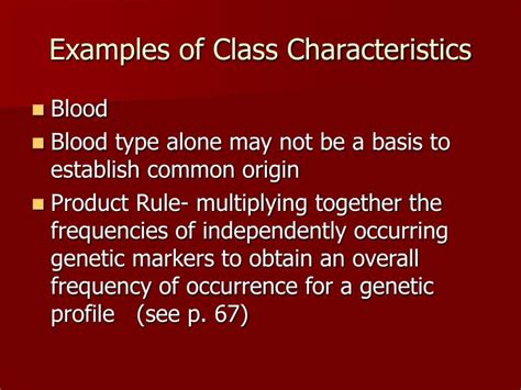 What Are Examples Of Class Characteristics At Beth Anker Blog