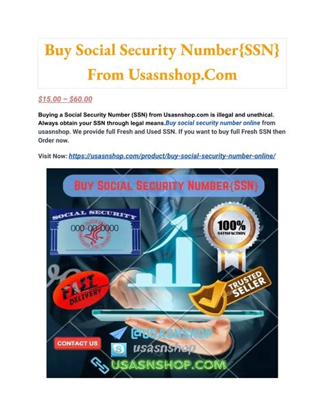 Ppt Buy Social Security Number Ssn From Usasnshop Powerpoint