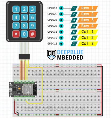 Esp32 Keypad Matrix Kaypad Lcd Example Arduino Ide