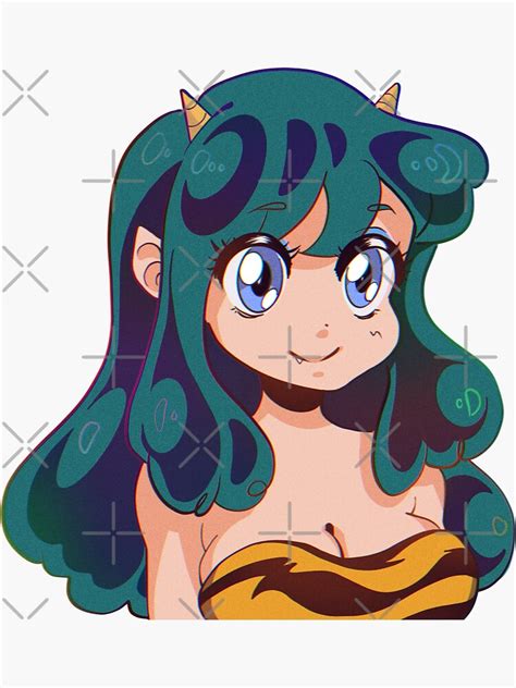 Lum The Invader Girl Sticker By Voidridden Redbubble