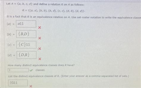 Solved Let A A B C D And Define A Relation R On A As Chegg