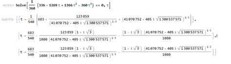 Mathematica Giving Imaginary Solutions To An Equation Having Real Roots