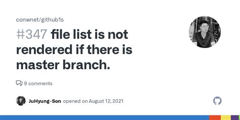 File List Is Not Rendered If There Is Master Branch Issue 347