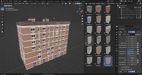 Night And Day Procedural City Buildings Blender Market