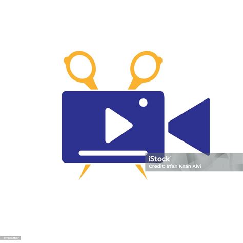 Movie Film Editor Vector Logo Design Video Editing Logo Concept Stock Illustration Download