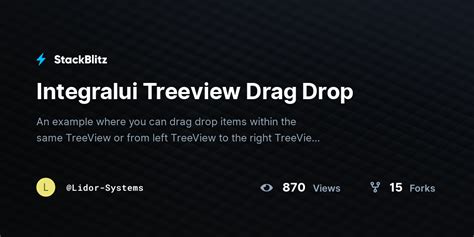 Integralui Treeview Drag Drop Stackblitz