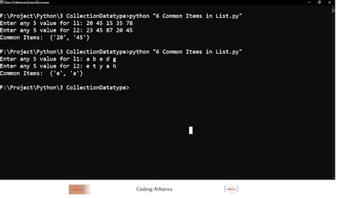 20 Program To Find Common Items From Two Lists Using Python ~ Coding