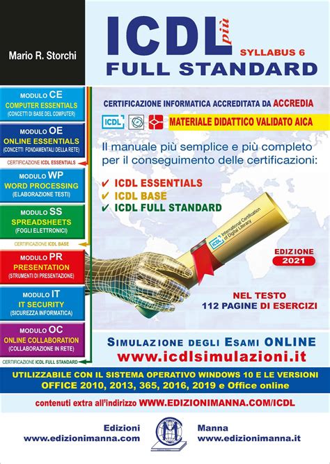ECDL più ICDL Full Standard Syllabus 6 per Windows 10 e Office 2016