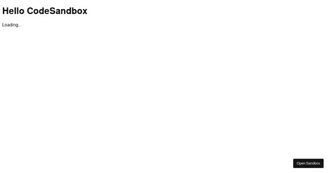 Loadable Componentslazy Codesandbox