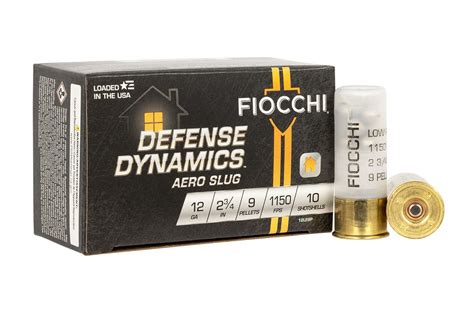 Fiocchi 12 Gauge Ammunition Defense Dynamics Fi12ex9p 2 34 Buckshot 9