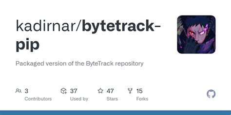 Github Kadirnarbytetrack Pip Packaged Version Of The Bytetrack