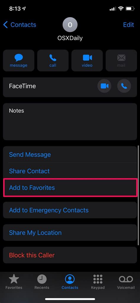 How To Add Contacts To Favorites On IPhone