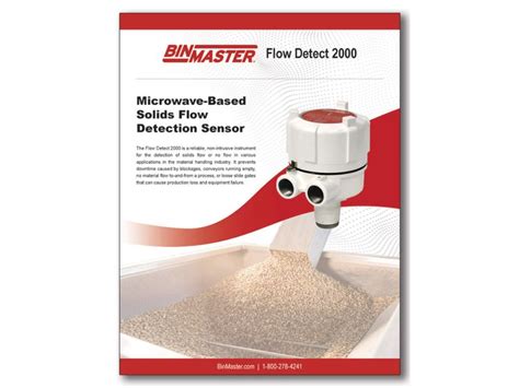 Binmaster Level Sensors Flow Detect 2000 Brochure Binmaster Online