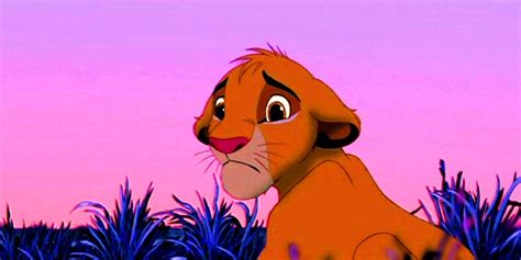Simba As A Cub The Lion King Iconic Scene 2274853 Clipart Library