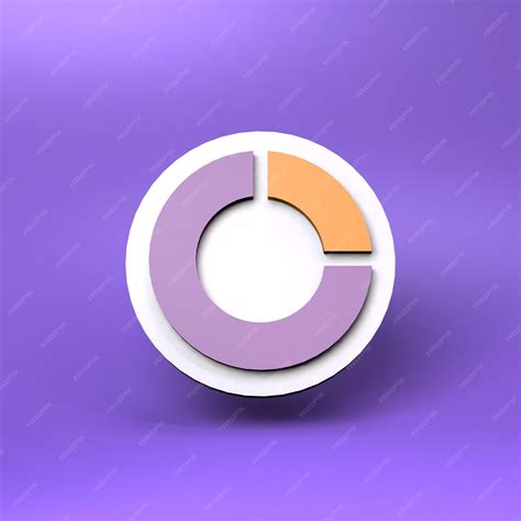 Premium Photo Round Bar Chart 3d Render Illustration