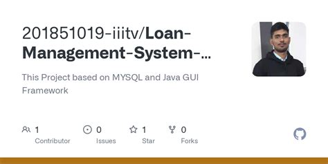 GitHub Iiitv Loan Management System Using MYSQL And Java GUI This Project Based On