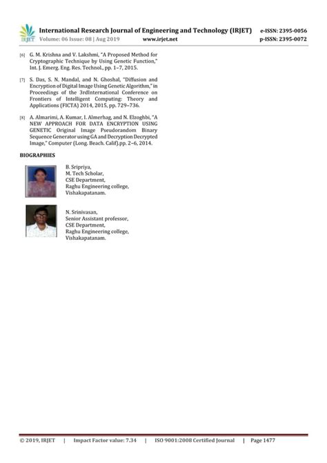 Irjet Enhanced Security Using Genetic Algorithm In Cryptography Pdf