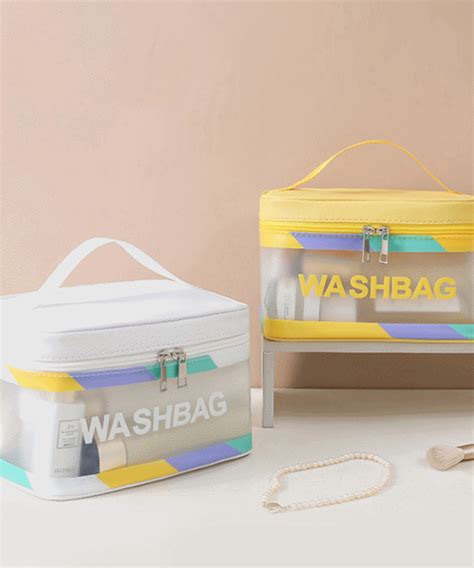 🚀당일출고11할인 파스텔 워시백 파우치 화장품 메이크업 파우치 해외여행 여행 휴가 목욕가방 휴대용 이너백 에이블리
