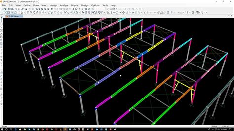 How To Design Steel Structure With Sap2000 Part 03 Youtube