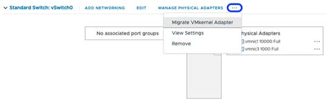 Distributed Switch To Standard Switch Migrations