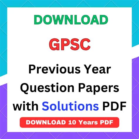Gpsc Previous Year Question Papers With Solution Pdf
