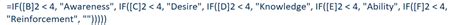 Trying To Get Specific Text To Show In A Column If A Value In Cell Is