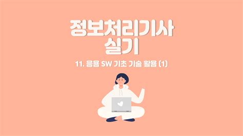 [정보처리기사 실기] 11 응용 sw 기초 기술 활용 1