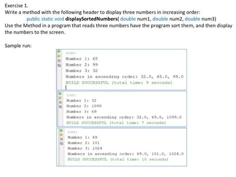 Solved Exercise 1 Write A Method With The Following Header