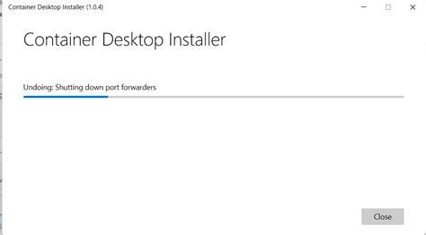 Unable To Uninstall Container Desktop · Issue 60 · Container Desktop