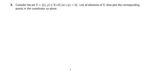 Solved Consider The Set S X Y ZZx Y List All Chegg