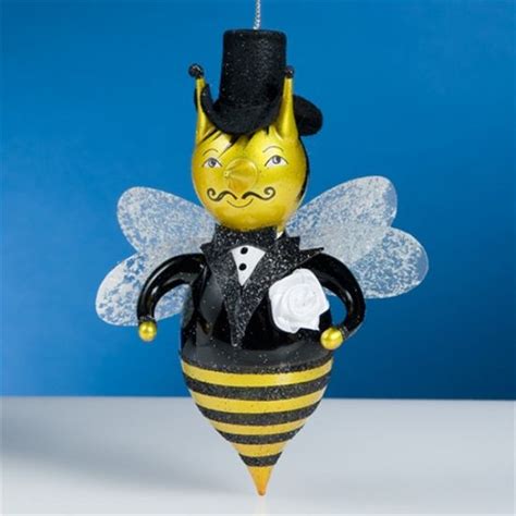 The Cottage Shop De Carlini Bee Groom Christmas Ornament