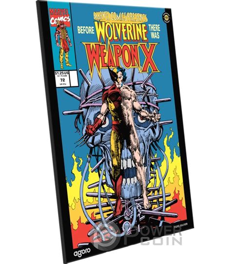 Weapon X Wolverine Marvel Comic Covers 1 Oz Lámina Plata 2 Niue 2026