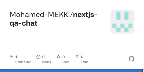 Github Mohamed Mekkinextjs Qa Chat
