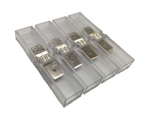 Weco 404 Insulated Tab Terminal Strip 2 Connector 4 Pole Goodspeed Motoring