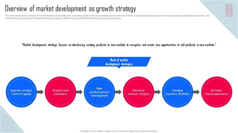 Overview Of Market Development Key Strategies For Organization Growth And Development Strategy