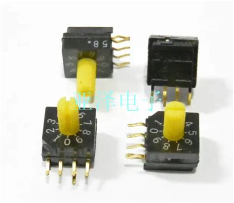 Rotary Encoding DIP Switch For 0 9 10 Gear 1248Cfree Shippping In