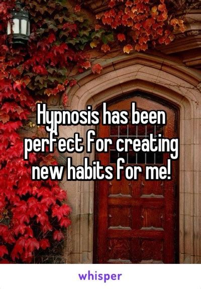 Hypnosis Has Been Perfect For Creating New Habits Tumbex