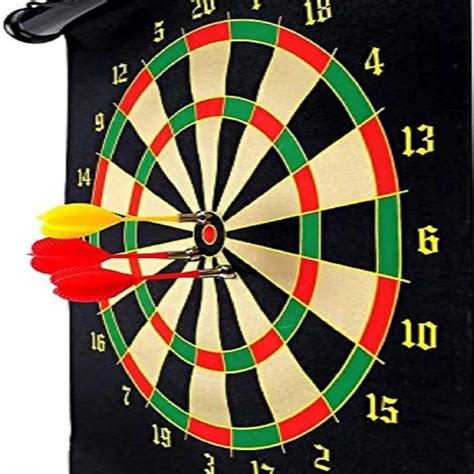 12 Inch Magnetic Dart Board Double Sided Safe Dart Game Set With 4