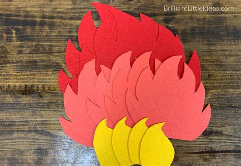 Easy Diy D Fire Flame With Printable Template Can Be Made With Felt Foam Or Cardboard Indoor